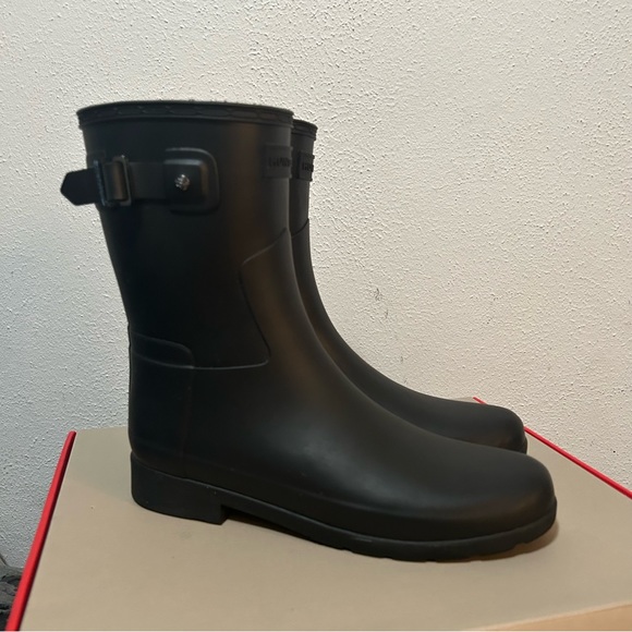 Hunter | Shoes | Hunter Original Refined Short Black Rain Boot | Poshmark